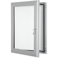 Poster Case Notice Boards - Outdoor Lockable - Silver - A3 : Amazon.co ...
