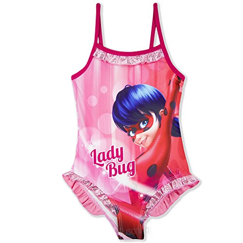Buy Miraculous LadyBug Official One Piece Girls Swimsuit Swimming ...