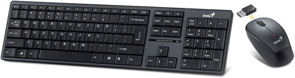 Genius Slimstar 8000 Wireless Slim Keyboard and Mouse: Amazon.co.uk ...