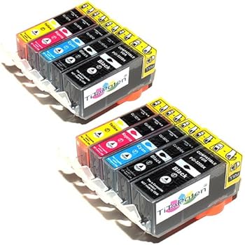 10x Canon Pixma MP550 Kompatible Druckerpatronen - Cyan/Gelb/Magenta ...