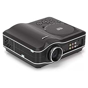 Multimedia LED Projector with Built-in DVD Player, USB port, TV and AV ...