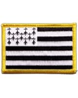 Patch écusson brodé drapeau bretagne breton gwenn ha du thermocollant blason: Amazon.fr ...