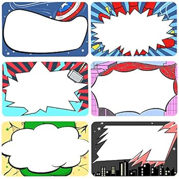 Étiquettes autocollantes Super héro pour enfants et adultes pour la ...