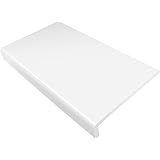 150mm White UPVC Window Board/Cill Cover 1.25m Long 9mm Thick Plastic ...