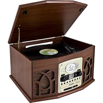 Dual NR 4 Nostalgie Musikanlage mit Plattenspieler (UKW-Tuner, MW-Radio ...