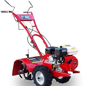 MAXTRA NEW Heavy Duty Portable Tiller 6.5HP Petrol Rotovator Cultivator ...