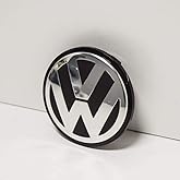 Genuine VW Alloy Wheel Centre Cap Satin Black High Chrome 65mm ...