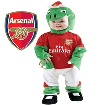 Arsenal FC Football Club Dressing Up Costume Gunnersaurus Kit Toddler 2 ...