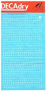 Decadry LETTERS Transfers (1 Sheet) DDW-11 2.5 mm WHITE: Amazon.co.uk ...
