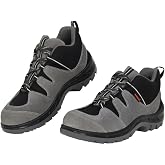 Karam FS61 Brown Leather Safety Shoes for Men | Double Density with ...