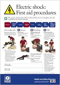 Electric Shock First Aid Poster (A2 Laminated Version): first aid ...