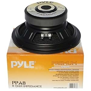 ALTOPARLANTE DIFFUSORE MEDIO BASSO WOOFER PYLE PPA8 PPA 8 DA 20,00 CM ...