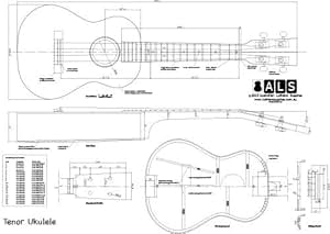 Buy Plan of Tenor Ukulele - Full Scale Print Online at Low Prices in ...
