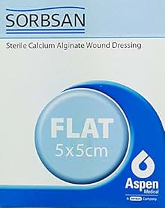 Sorbsan Flat Wound Dressing, 5cm x 5cm, Pack of 10: Amazon.co.uk ...