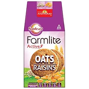 Sunfeast Farmlite Oats with Raisins Biscuits, 150 gms: Amazon.in ...