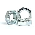 (16mm) M16 Hexagon Thin Nuts Half Nuts Locking Nuts Steel Bright Zinc ...