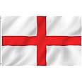 England 8 x 5FT (240x150Cm) Flag St George's Cross Red White English ...