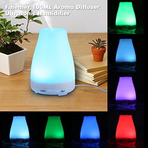 Mini Ultraschall Luftbefeuchter Duftzerstäuber Duft/Aroma Diffuser mit 7 LED Farbwechsel ...