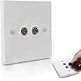TV Aerial Socket Plate,Double FM Coaxial Satellite Wall Socket Cable ...