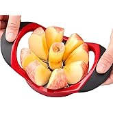 LEIAOLY- Apple Corer and Slicer- Fruit Cutter - Apple Divider - Wedger - Stainless Steel Slicer ...