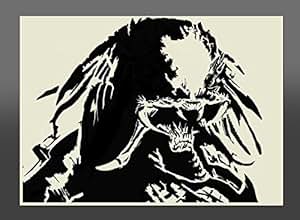 Predator Mylar Stencil A4 297x210mm Wall Art, Furniture Stencil, Fabric ...