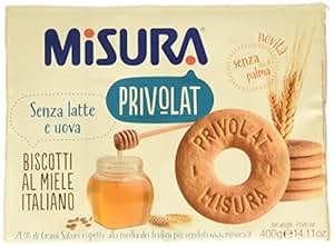 Misura - Privolat, Biscotti al Miele Italiano, Senza Latte e Uova - 3 ...