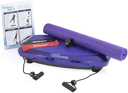 Vibrapower Purple Slim 2 Plus Oscillating Vibration Plate Machine with ...