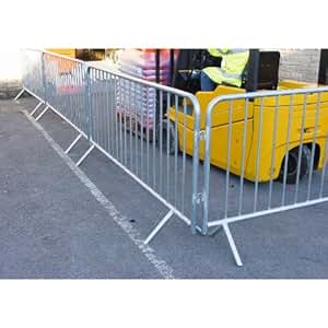 Galvanised Lightweight Crowd Control Barriers: Amazon.co.uk: DIY & Tools