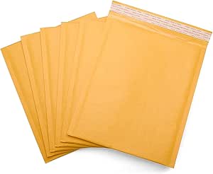 Switory 50pc A5 15,3 cm x 26,9 cm Kraft Bubble Mailer Selbstdichtende ...