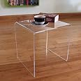 Plastic Online Ltd Premium Acrylic Perspex Side End Table (Clear ...