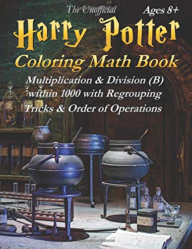 Buy Harry Potter Coloring Math Book Multiplication & Division (B) Ages ...