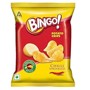 Bingo Potato Chips, Original Style Red Chilli Sprinkled, 30g: Amazon.in ...