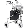 Homecraft Folding Three Wheeled Rollator, Tri Mobility Walker with ...