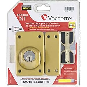 Vachette Door Lock Double Cylinder 36 to 40 mm High Security Radial NT ...
