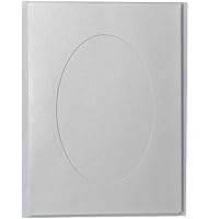 Stitchtastic Oval Aperture A5 Cards - White (Pack Of 4) : Amazon.co.uk ...