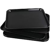Yarlung 12 Pack Plastic Fast Food Trays, 35x26.6 cm Rectangular ...