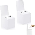 Pmeixcy 2PCS Portable Ballot Boxes, Suggestion Box with Slot for Voting ...