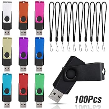 Lot de 100 clés usb 2go pas cher clés USB twister pivotantes en ...