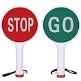 Crewbolt STOP And GO Hand Held Stop Signs Reversible Road Safety Board ...