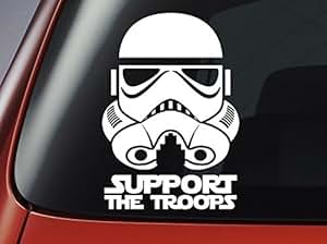 Star Wars Classic Imperial Stormtrooper 'Unterstützung die Truppen' - VINYL Aufkleber - Auto ...
