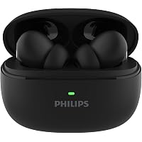PHILIPS TAT1050BK/94 Truly Wireless Earbuds with ANC, Quad Mic ENC, Up ...