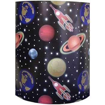 Space Planet Lampshade Ceiling Light Shade Planets Stars Earth Rocket ...