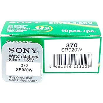 1.55 Volt Watch Battery 370 Replaces SR920W: Amazon.co.uk: Electronics