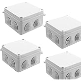 Waterproof PVC Square Junction Box for CCTV Cameras IP65 - Pack of 2 : Amazon.in: Home Improvement