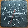 Cornwall Slate Clock - Etched in Cornwall Cornish Sayings Cornish Clock ...