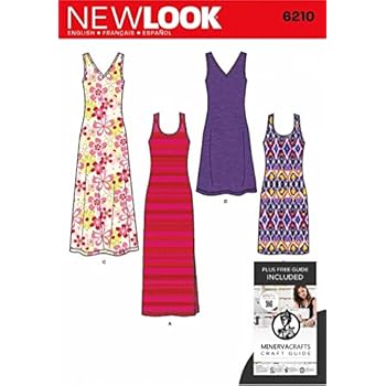 New Look Sewing Pattern 6210 - Misses' Knit Dress in Two Lengths Sizes ...