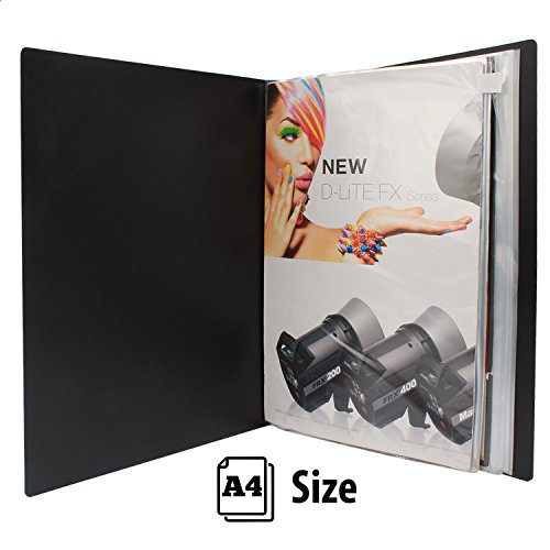 Buy TRANBO Clear Plastic Cover Presentation Display File Folder, 80 ...