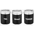 Buy Amazon Brand - Solimo Stainless Steel See-Through Canister SET For ...