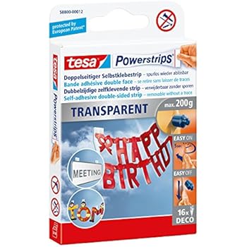 tesa Powerstrips Poster White Contains 96 Strips: Amazon.co.uk: Office ...