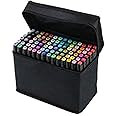 Touch Five 80 Colors Art Sketch Drawing Twin Marker, Black: Buy Online ...